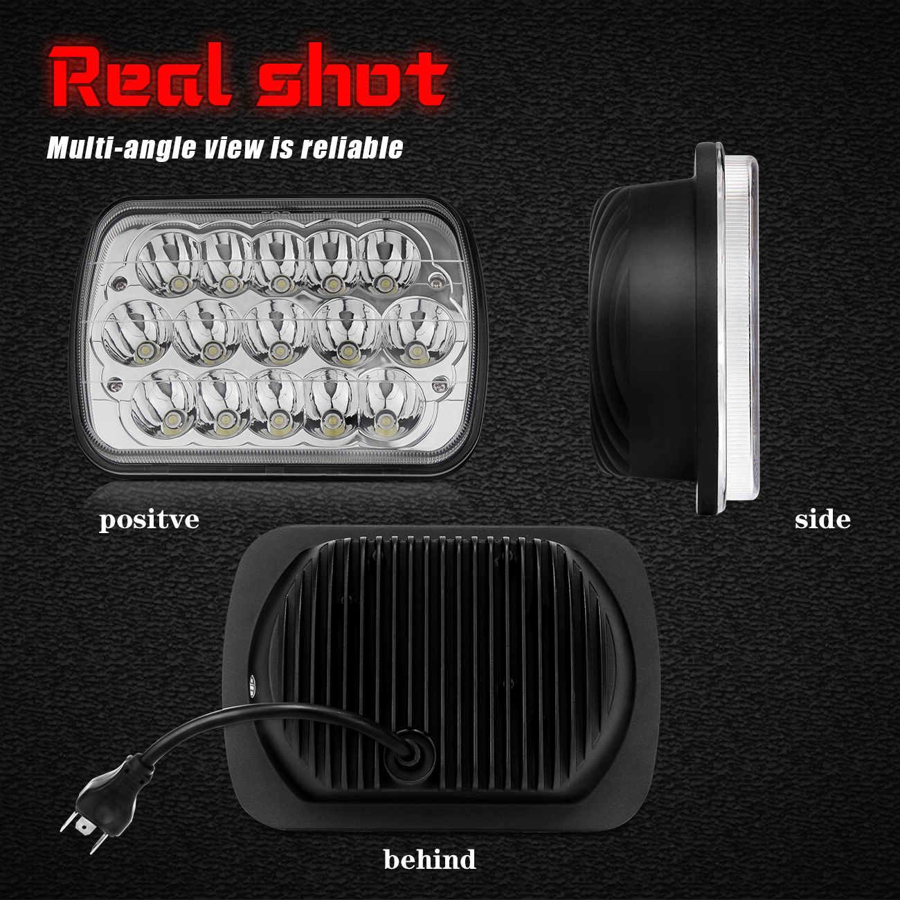 [Ready Stock] 7x6" inch LED Headlight Hi-Lo Beam Halo DRL For Toyota ...