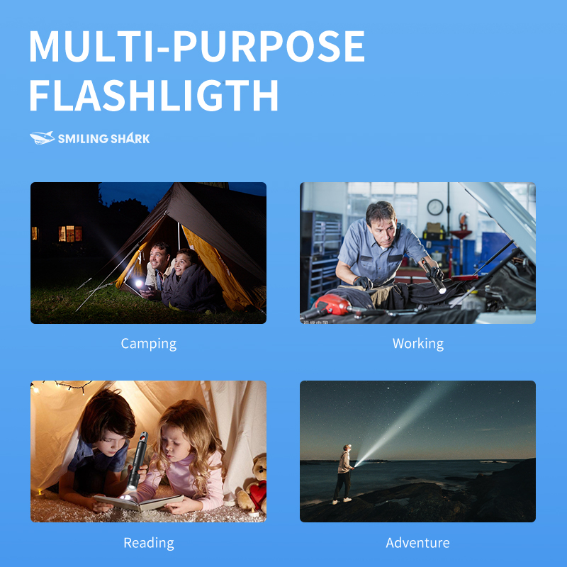 SmilingShark SD0721 Infrared Torch light M60 6000lm 2 in 1 Flashlight ...