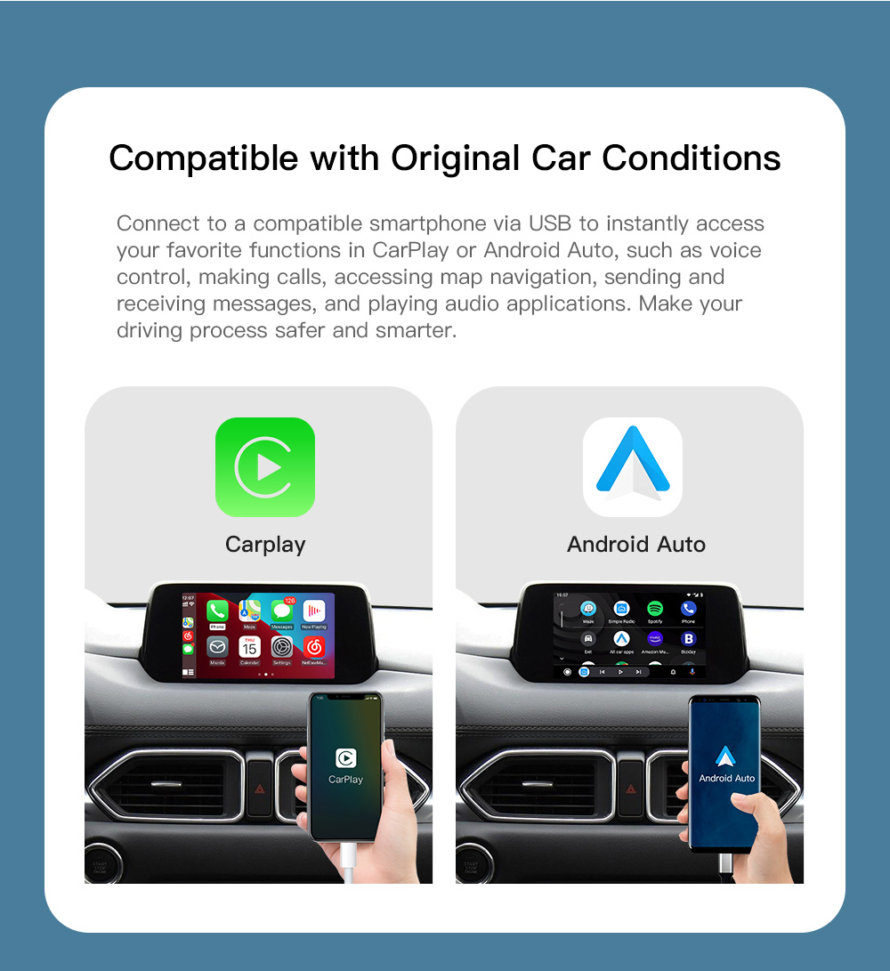 Mazda Carplay and Android Auto Retrofit Kit, TK78-66-9U0C OEM Hub Fits ...