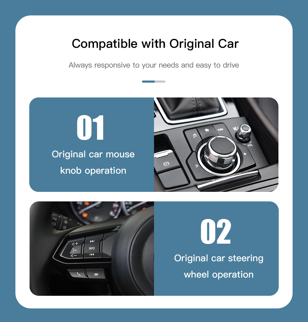 Mazda Carplay and Android Auto Retrofit Kit, TK78-66-9U0C OEM Hub Fits ...