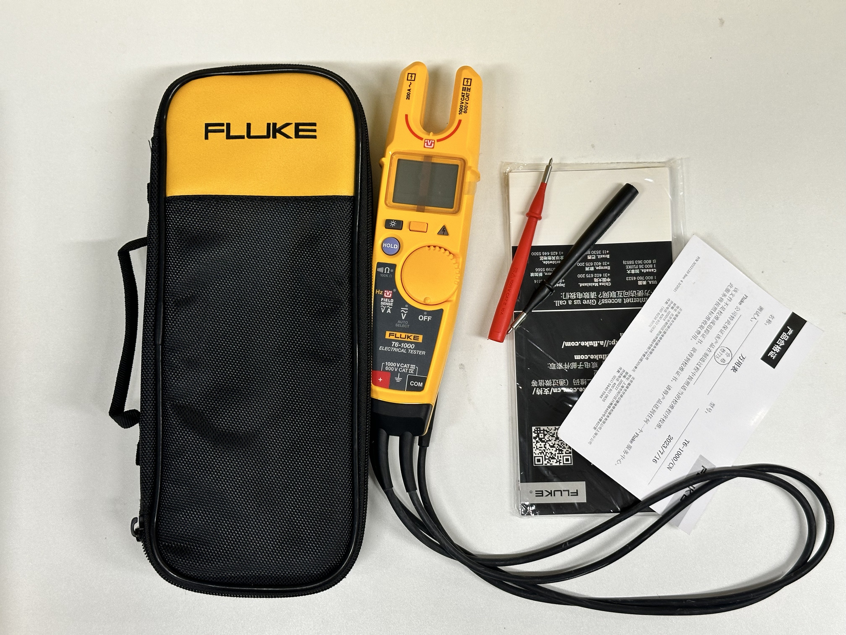 Fluke T6-1000 Digital Clamp Ammeters True RMS 1000V AC/DC Electrical ...