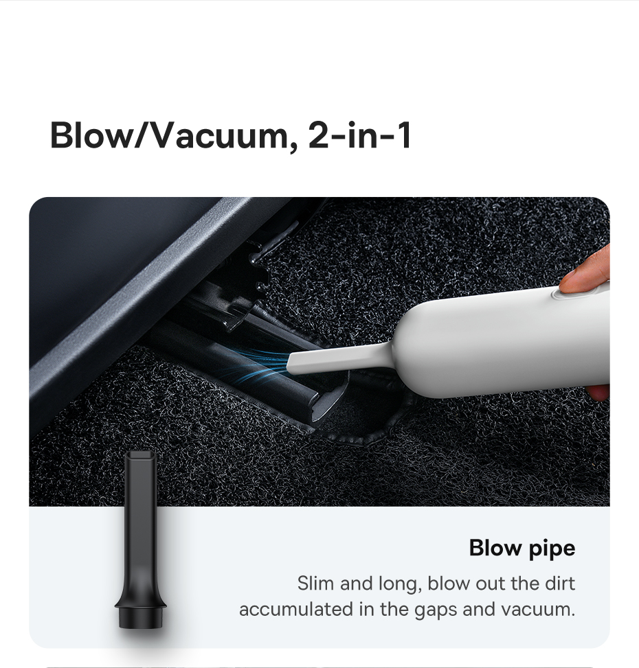 Baseus A2 Pro 6000Pa Wireless Car Vacuum Cleaner For Car Home Cleaning Mini Handheld Car Vacuum ...