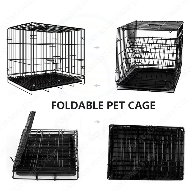 【BWE】Sangkar Kucing 1 Tingkat/ 1 Level Cat Cage Iron Pet Cage Foldable ...