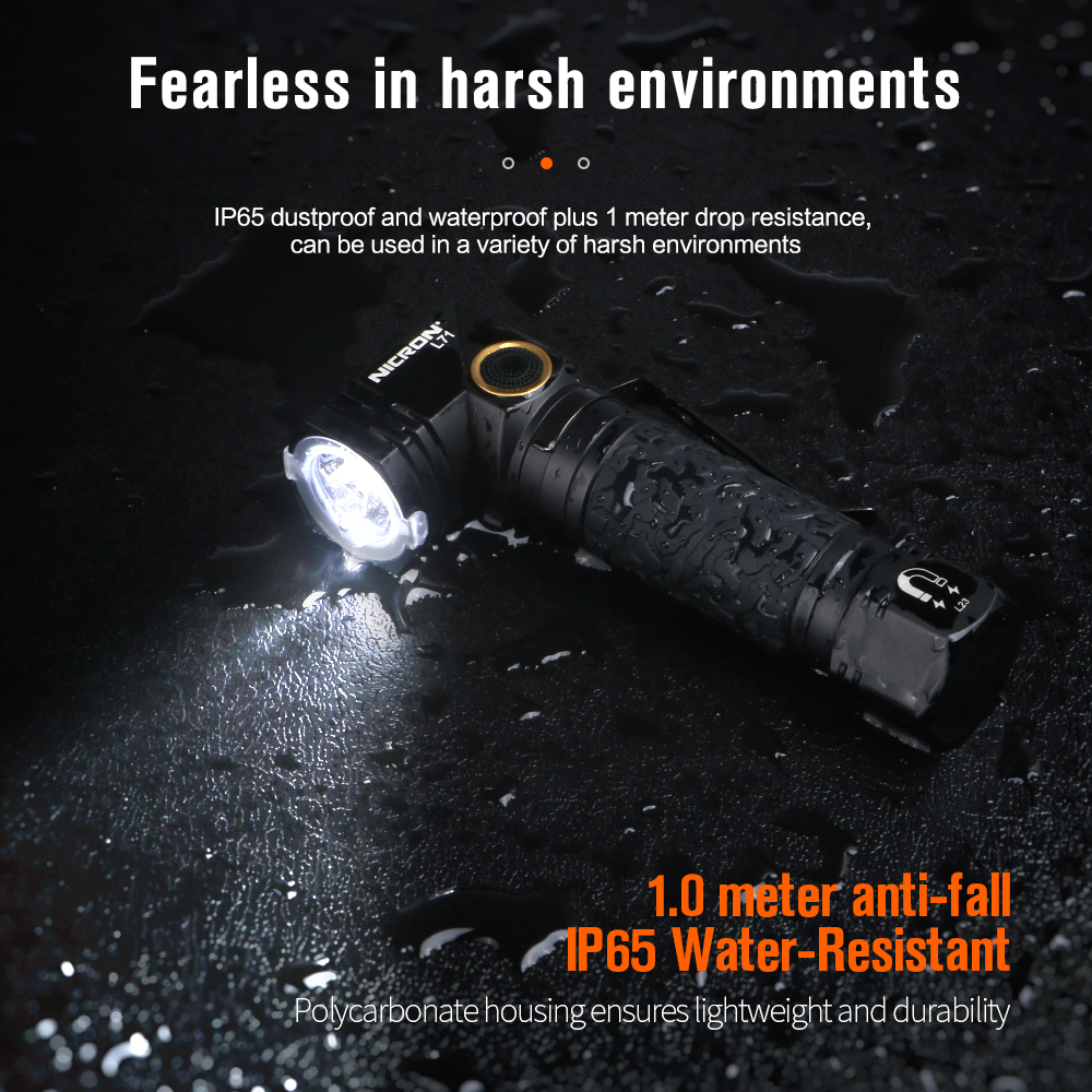 Nicron Torch Light L71 High Brightness Type-C Rechargeable Flashlight ...