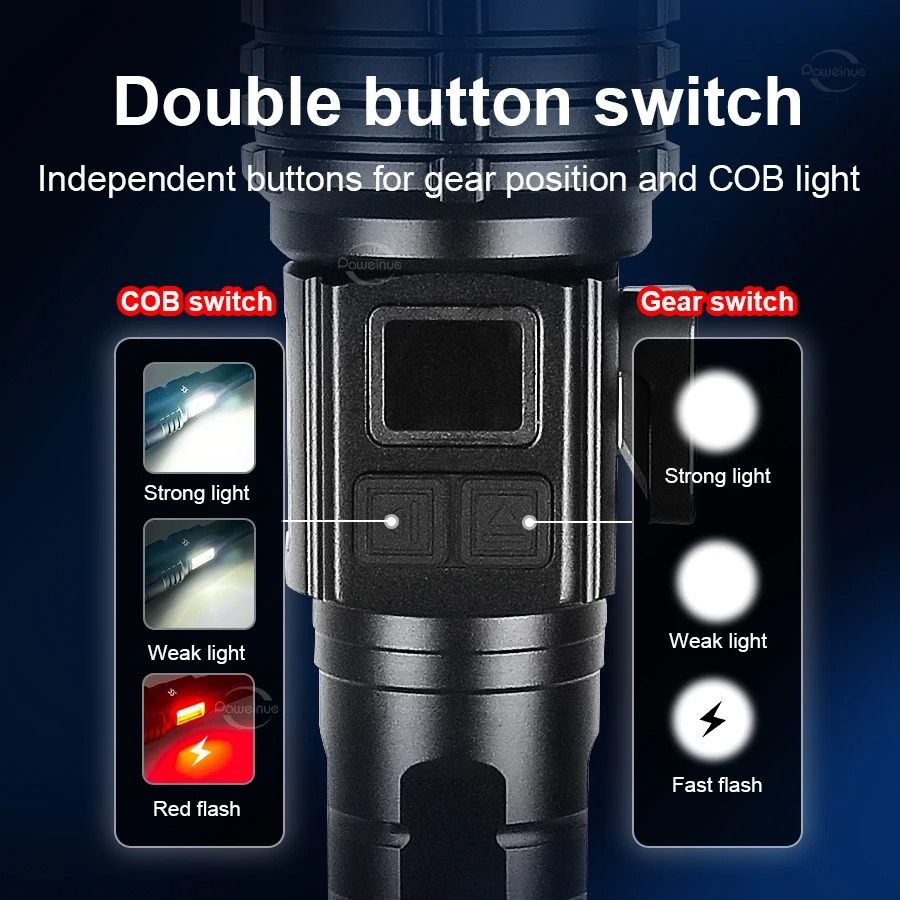 2000M lampu suluh terang jarak jauh waterproof torch light super bright ...