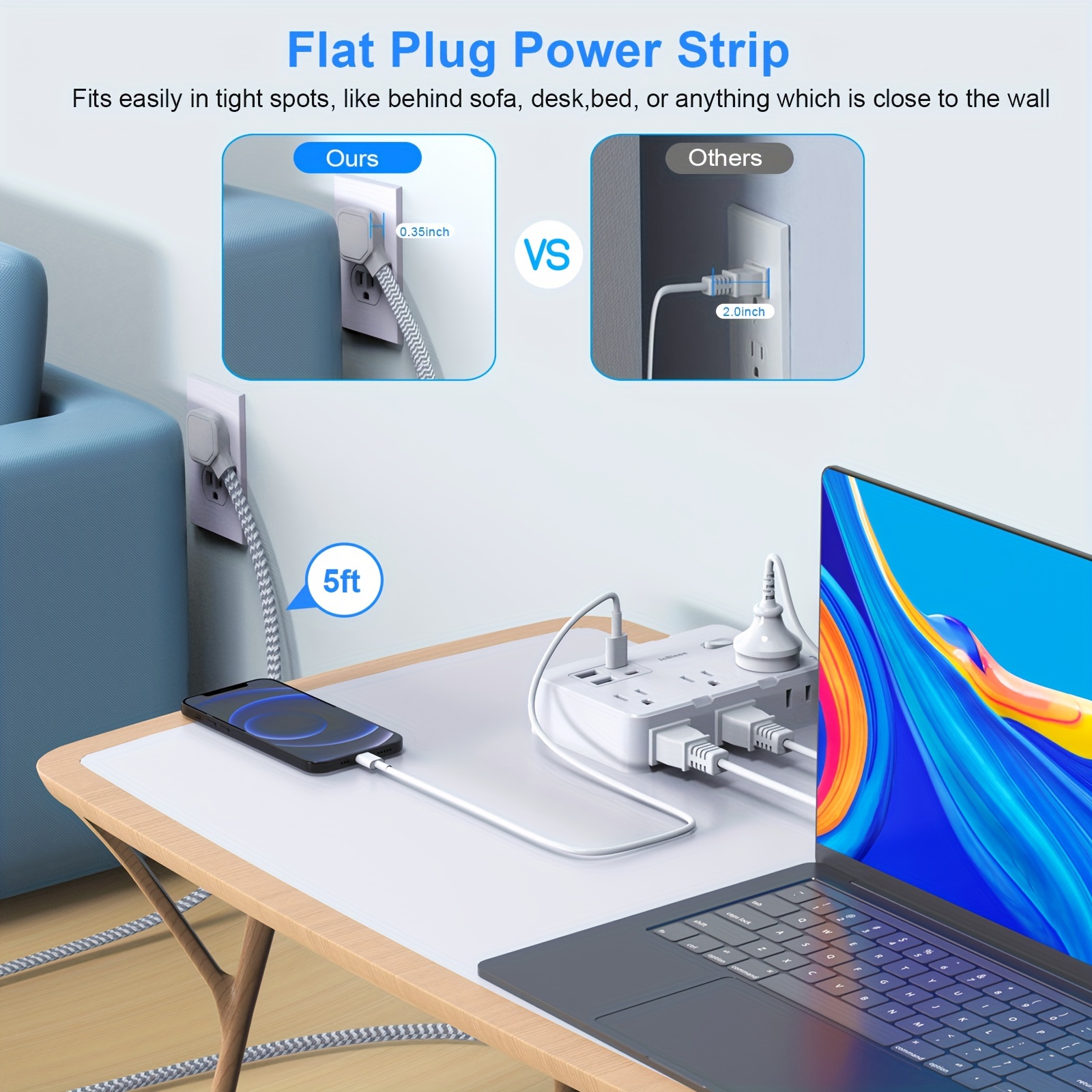 Multifunctional Power Socket, Built-in Power Socket, Fire Safety Shock ...