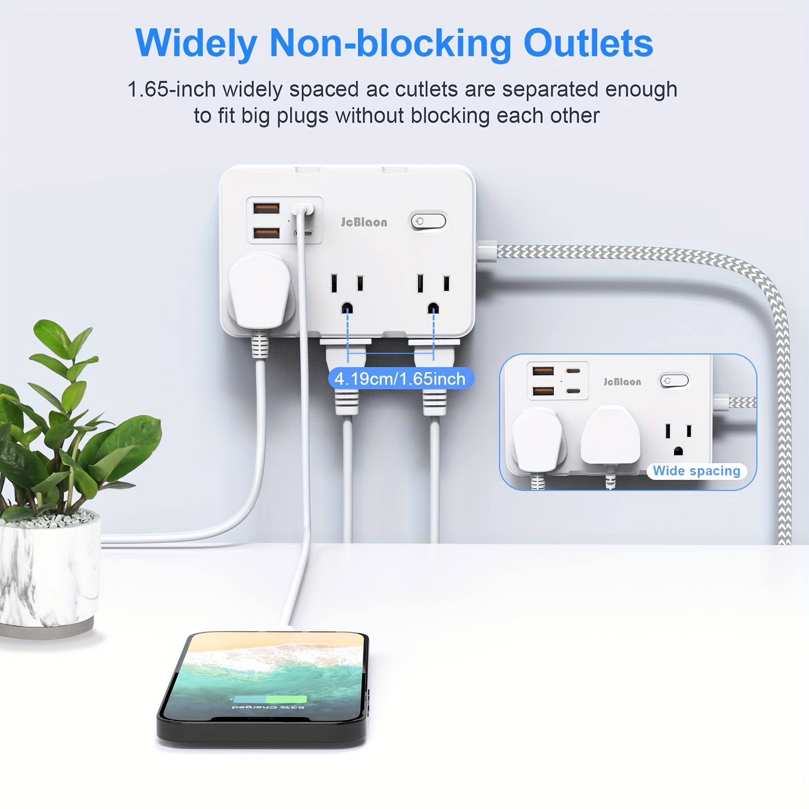 Multifunctional Power Socket, Built-in Power Socket, Fire Safety Shock ...