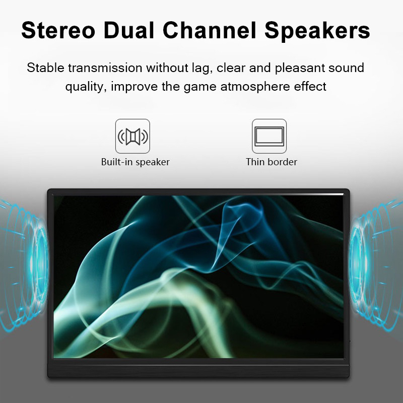 Visionvue Portable Gaming Monitor, 14/15.6inch 100% sRGB, 1080P FHD ...