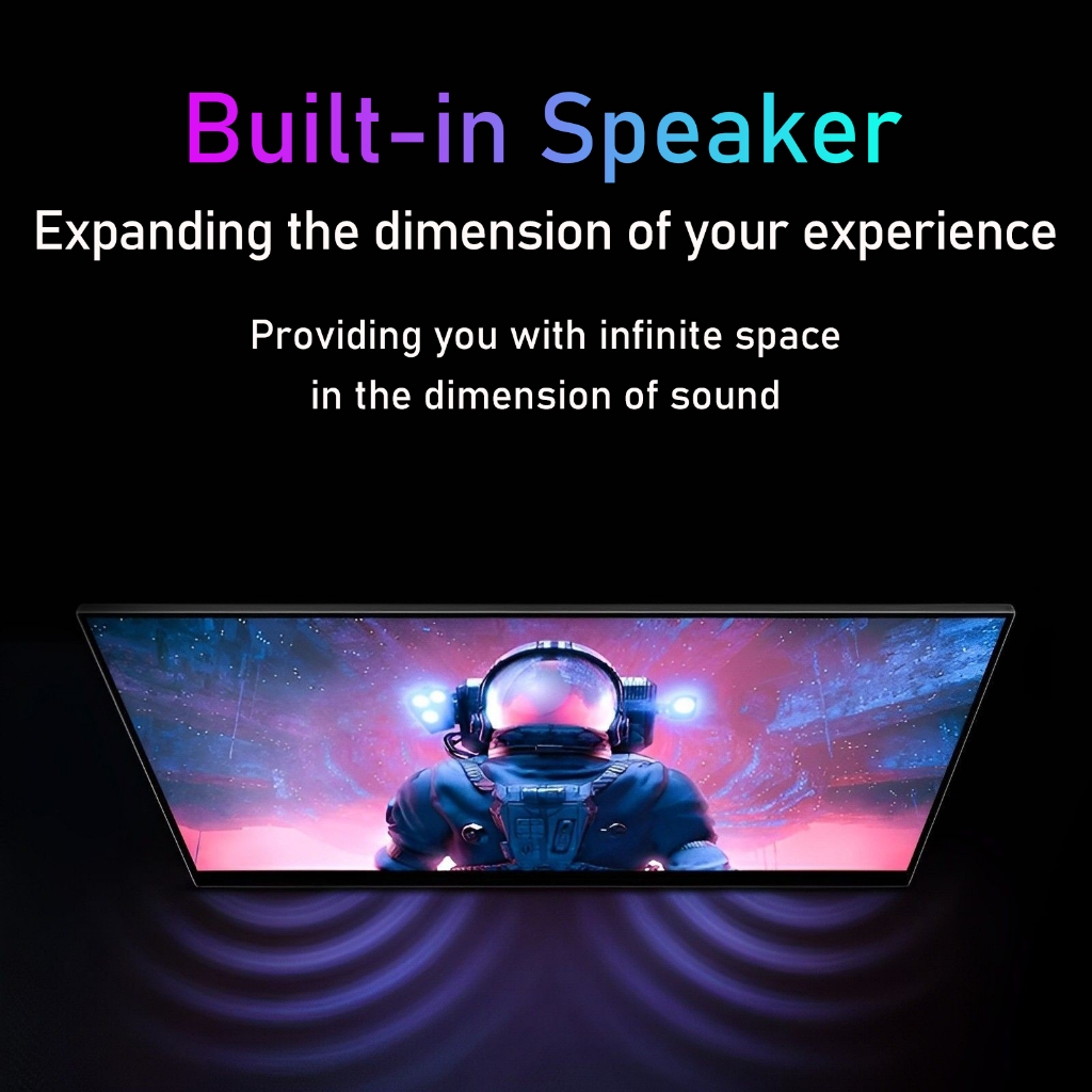 Visionvue Portable Gaming Monitor, 14/15.6inch 100% sRGB, 1080P FHD ...