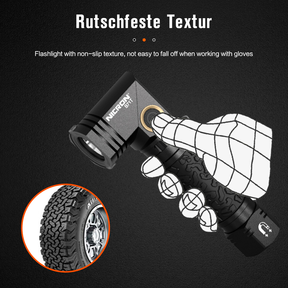 Nicron Torch Light L71 High Brightness Type-C Rechargeable Flashlight ...