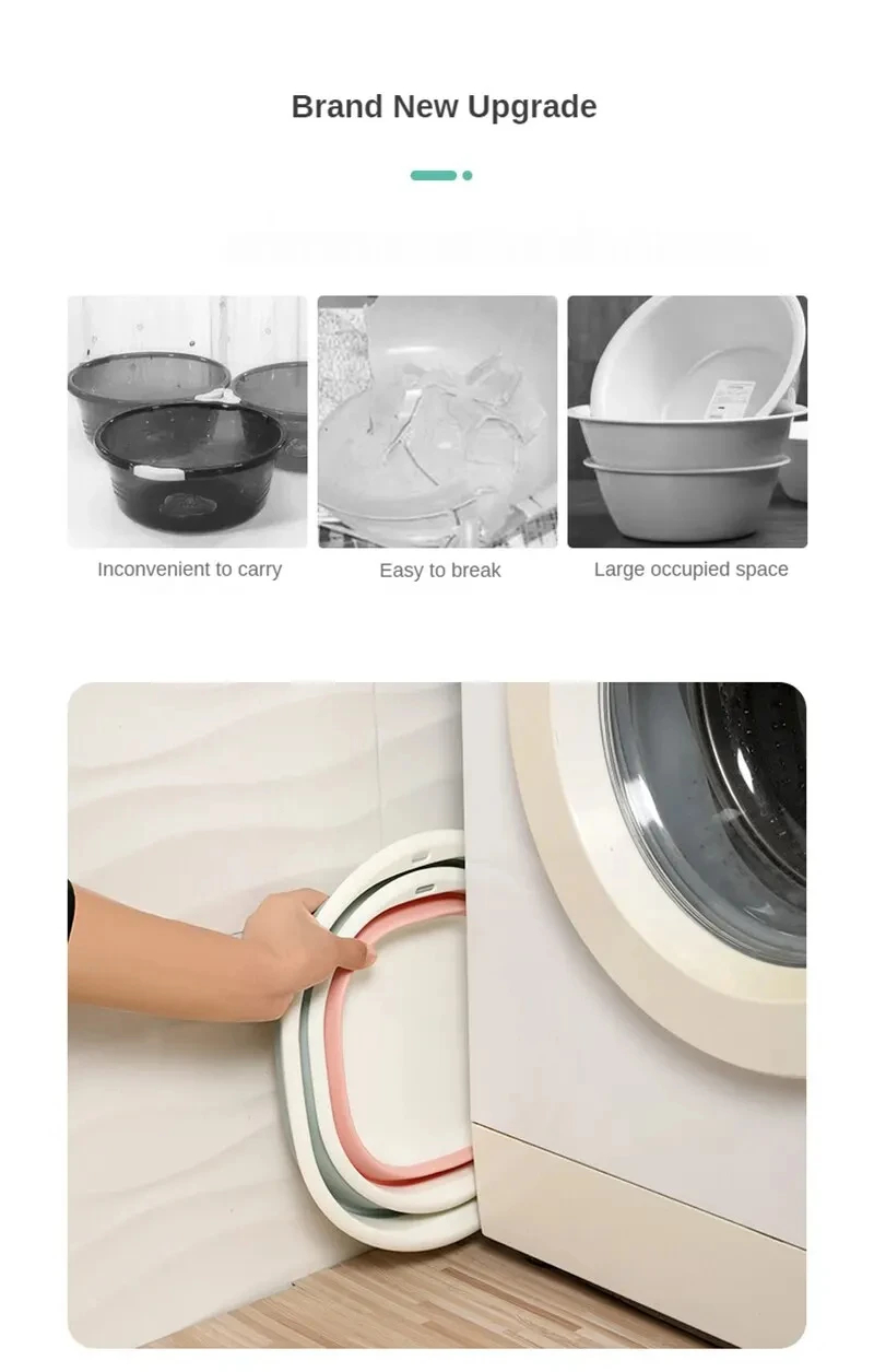 Portable Plastic Folding Basins - Versatile Wash Tub for Adults and ...