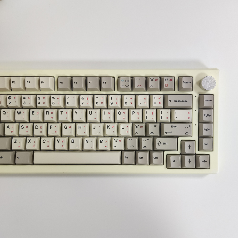 140+ Keys Angry Face Keycaps English/Thai/Korean/Russian/Japanese/Irish ...
