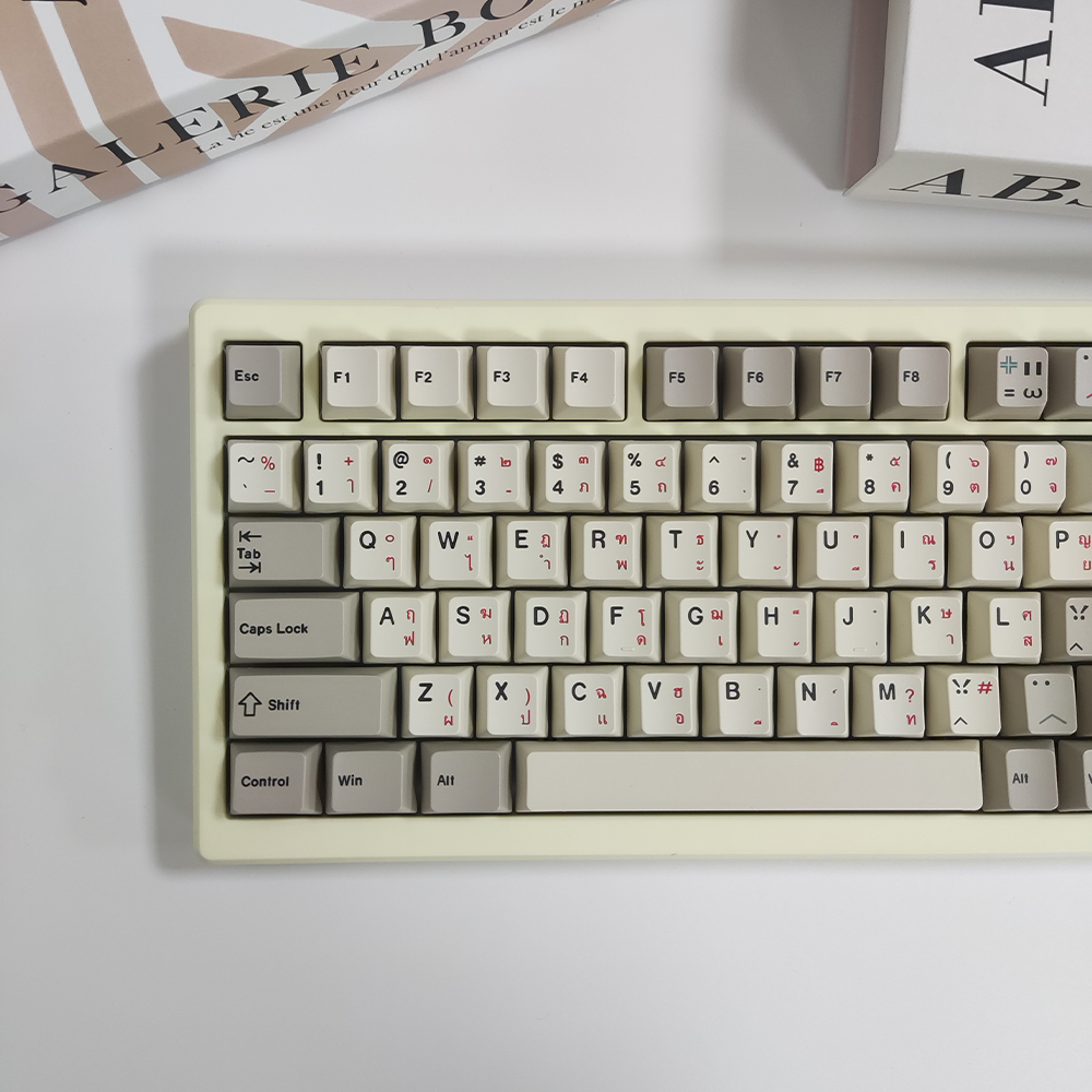 140+ Keys Angry Face Keycaps English/Thai/Korean/Russian/Japanese/Irish ...