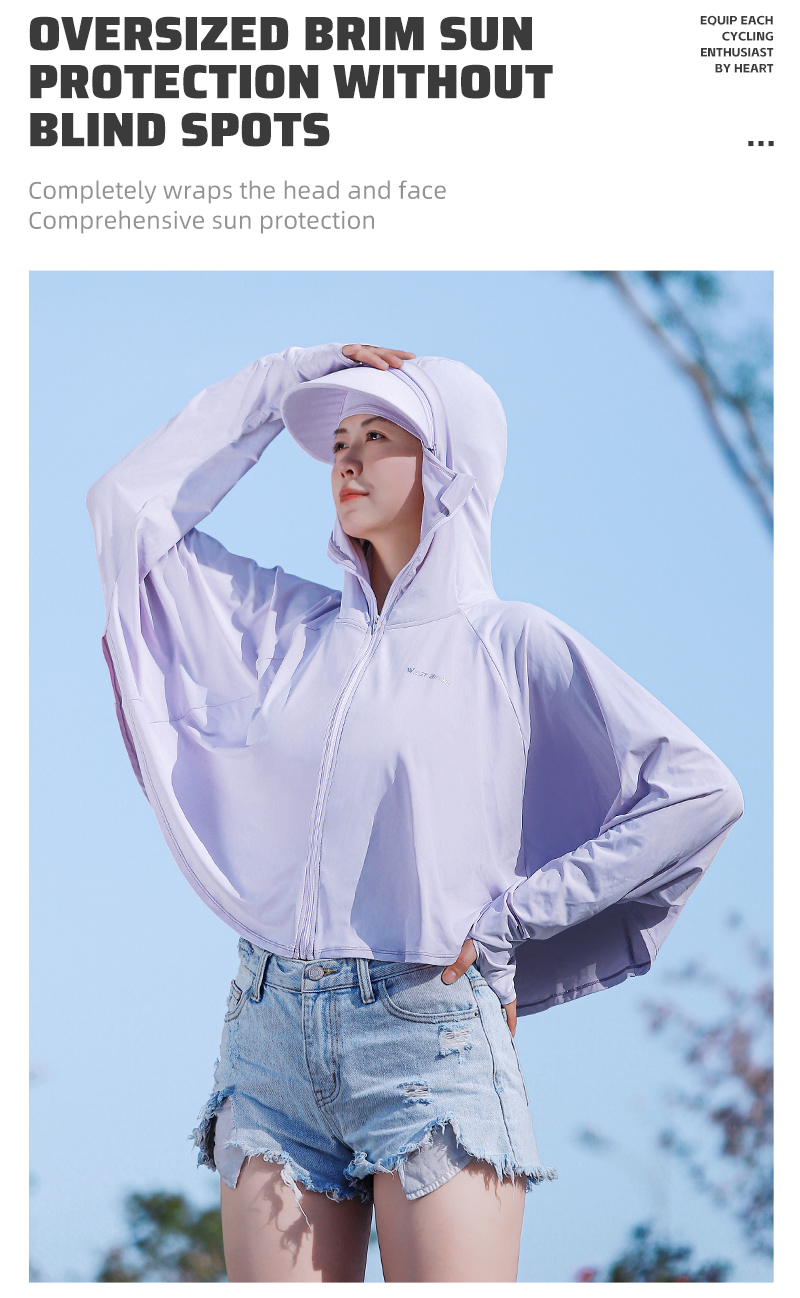 WEST BIKING UPF 50+ UV Sun Protection Clothing Women Hoodie Body ...