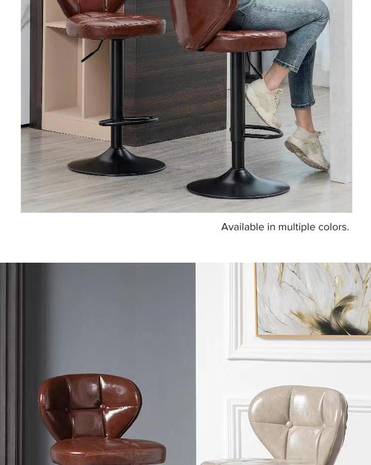 Bar Stool Height Adjustable Cafe Bar 360 Degree Swivel Adjustable旋转椅 ...
