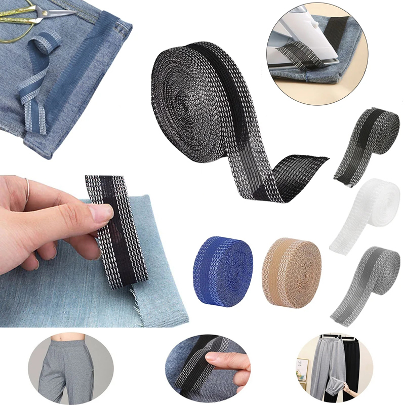 【Ready stock】 Self-Adhesive Pants Paste Iron on Pants Edge Shorten ...