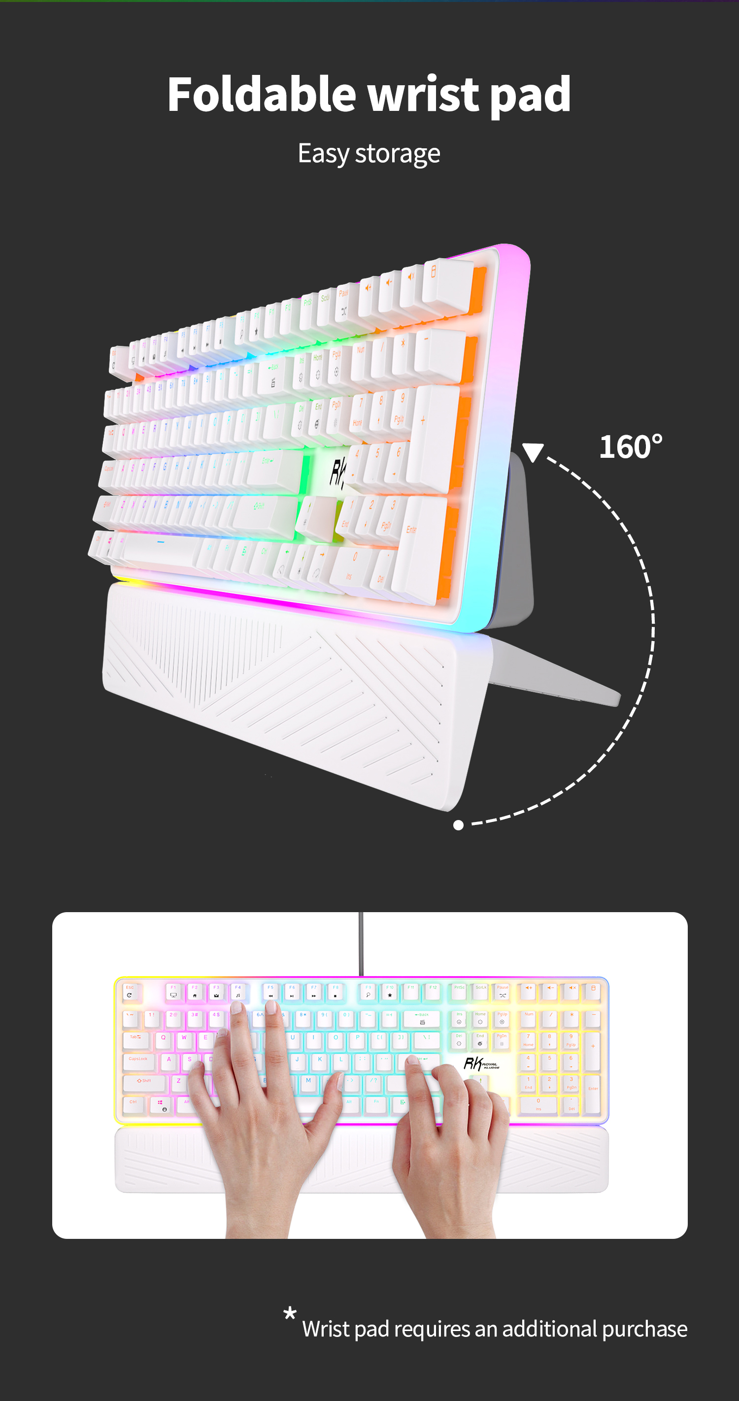 Royal Kludge Rk918 Full Rgb Backlit Wired Mechanical Keyboard | Shopee ...