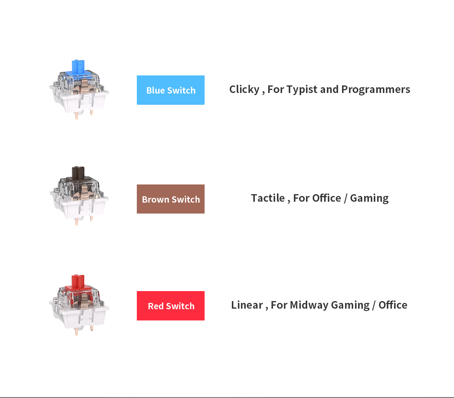 Royal Kludge RK918 Full RGB Backlit Wired Mechanical Keyboad 104Key 100 ...