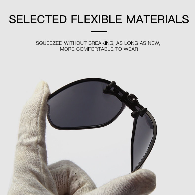 【READY STOCK】Polarized Sunglasses Clips Dual-Purpose Fashion Glasses ...