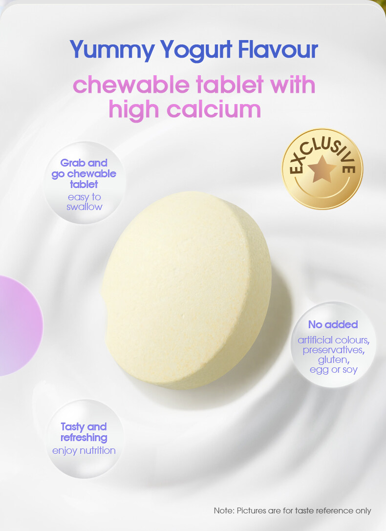 Pentavite Calcium+D Plus Yogurt Chewable 5-in-1 Yogurt Calcium（30 ...