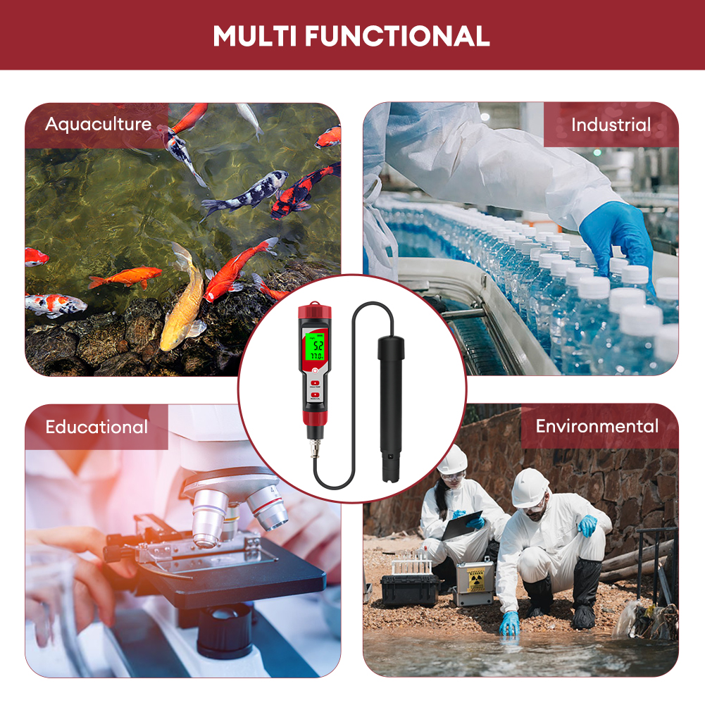 Dissolved oxygen meter DO9100S portable detector Fish pond aquaculture ...