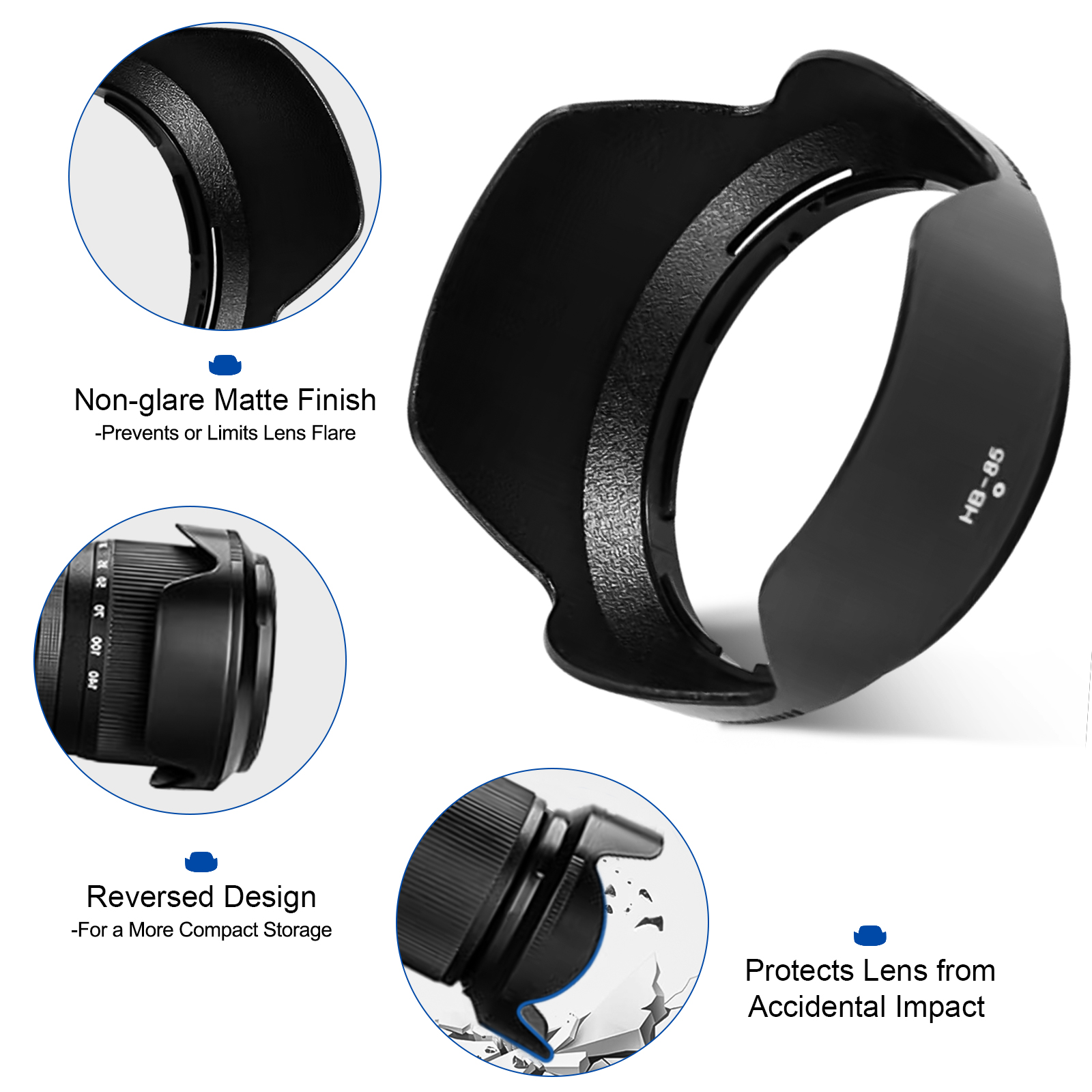 HB-85 Lens Hood Bayonet Camera Lens Hood Shade for Nikon Nikkor Z-24-70mm f 4-S HB-85 | Shopee ...