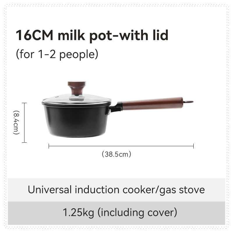 Ecowin cookware pure iron milk pot 16cm kuali non-stick pot periuk ...