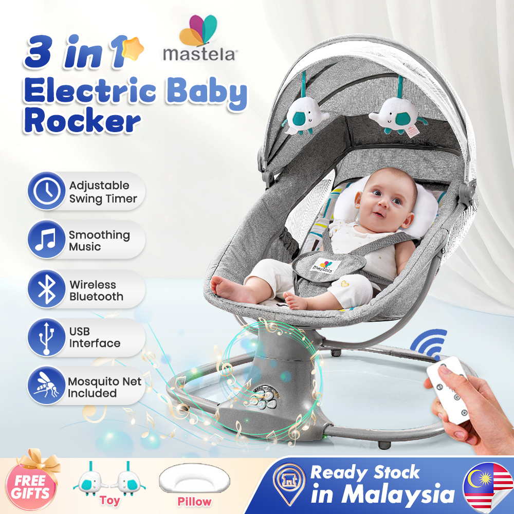 Kiumo Mastela 3IN1 Baby Swing Electric Auto Rocker Bouncer | Ayunan ...