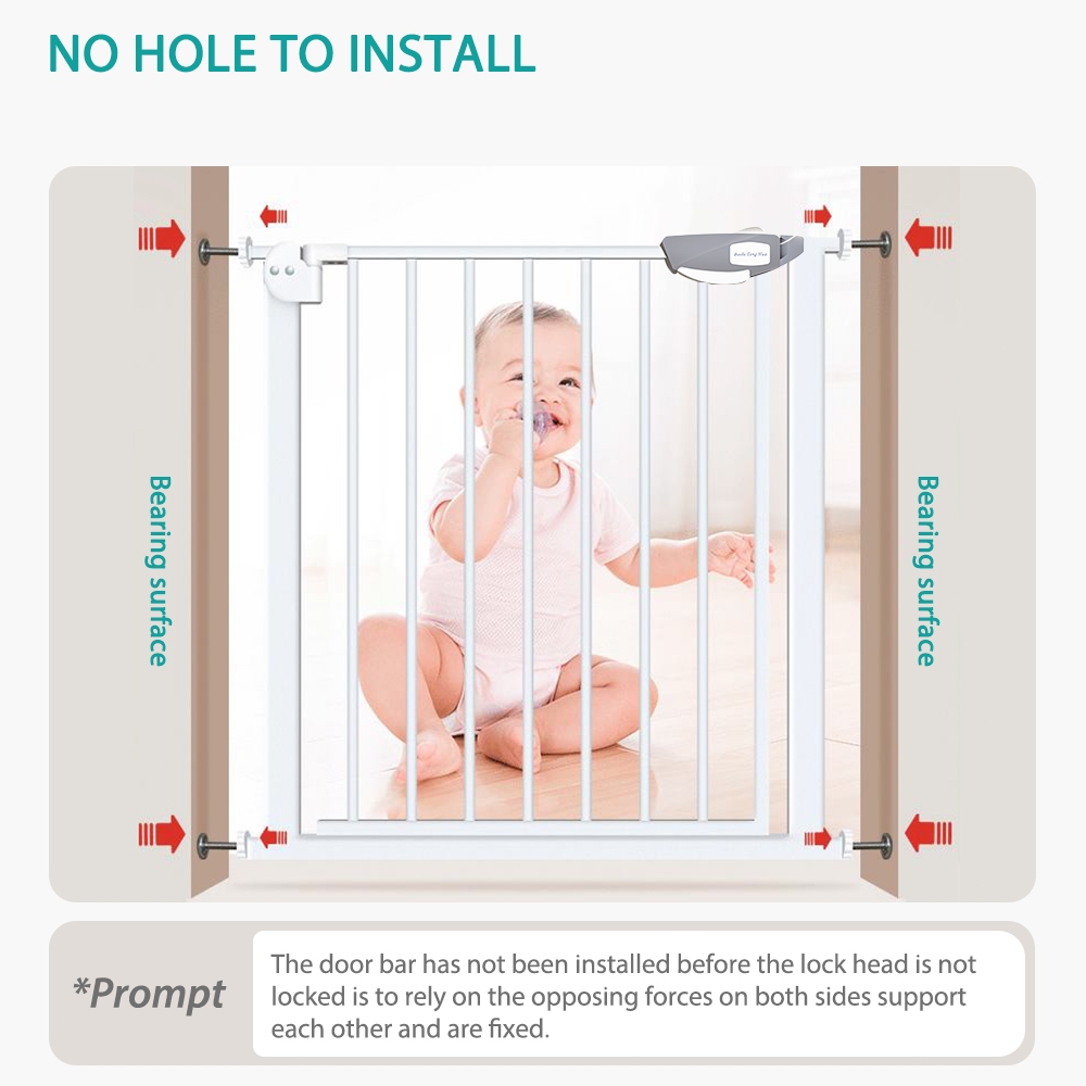 【3 Year Warranty】Adjustable Baby Safety Door Gate Auto Lock Baby Gate ...