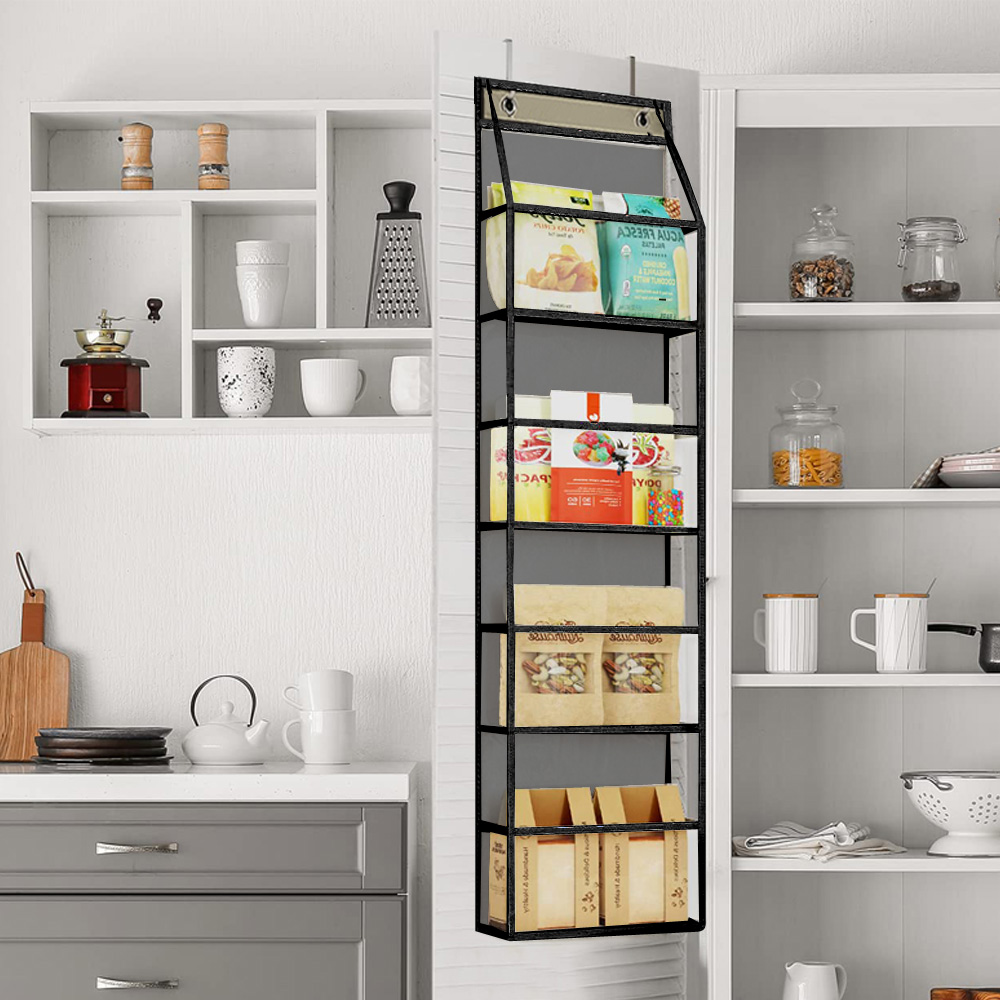 4/6Layer Hanging Organizer Dust-proof Hanging with Hooks and Cover ...