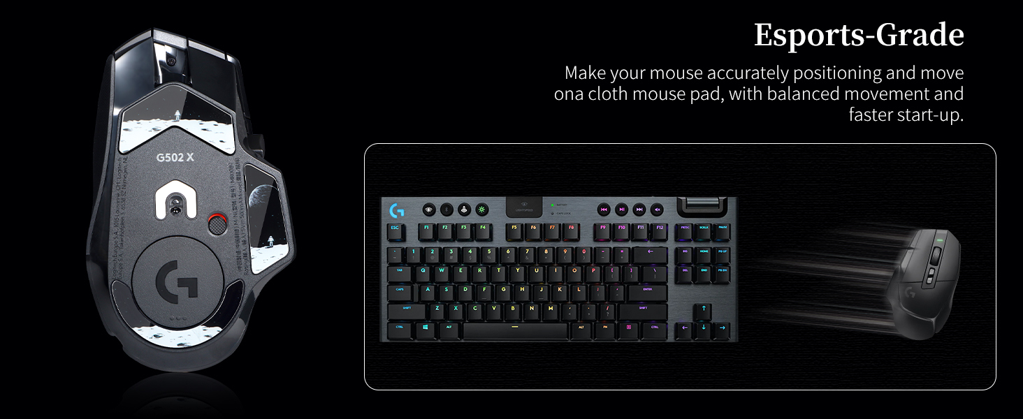 Glass Mouse Skates For Logitech G502 X Plus & G502 X Lightspeed ...