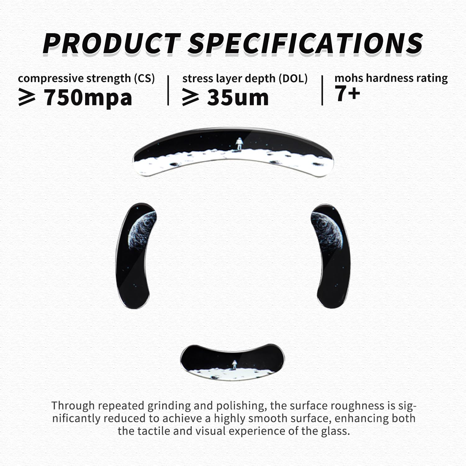 Glass Mouse Skates For Logitech G PRO Wireless Mouse Feet Pads Smooth ...