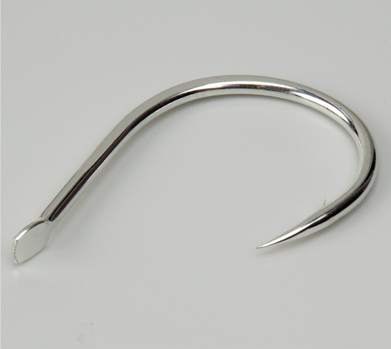 TEASER 10pcs 4/0 6/0 8/0 Sea Fishing Jigging Single Hook Ringed Heavy ...