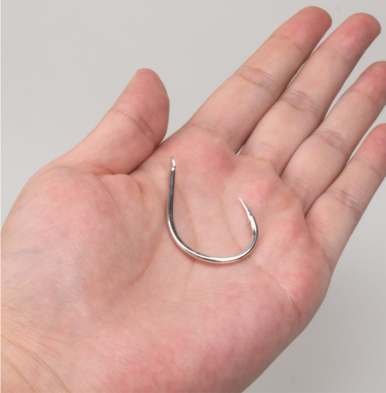 TEASER 10pcs 4/0 6/0 8/0 Sea Fishing Jigging Single Hook Ringed Heavy ...