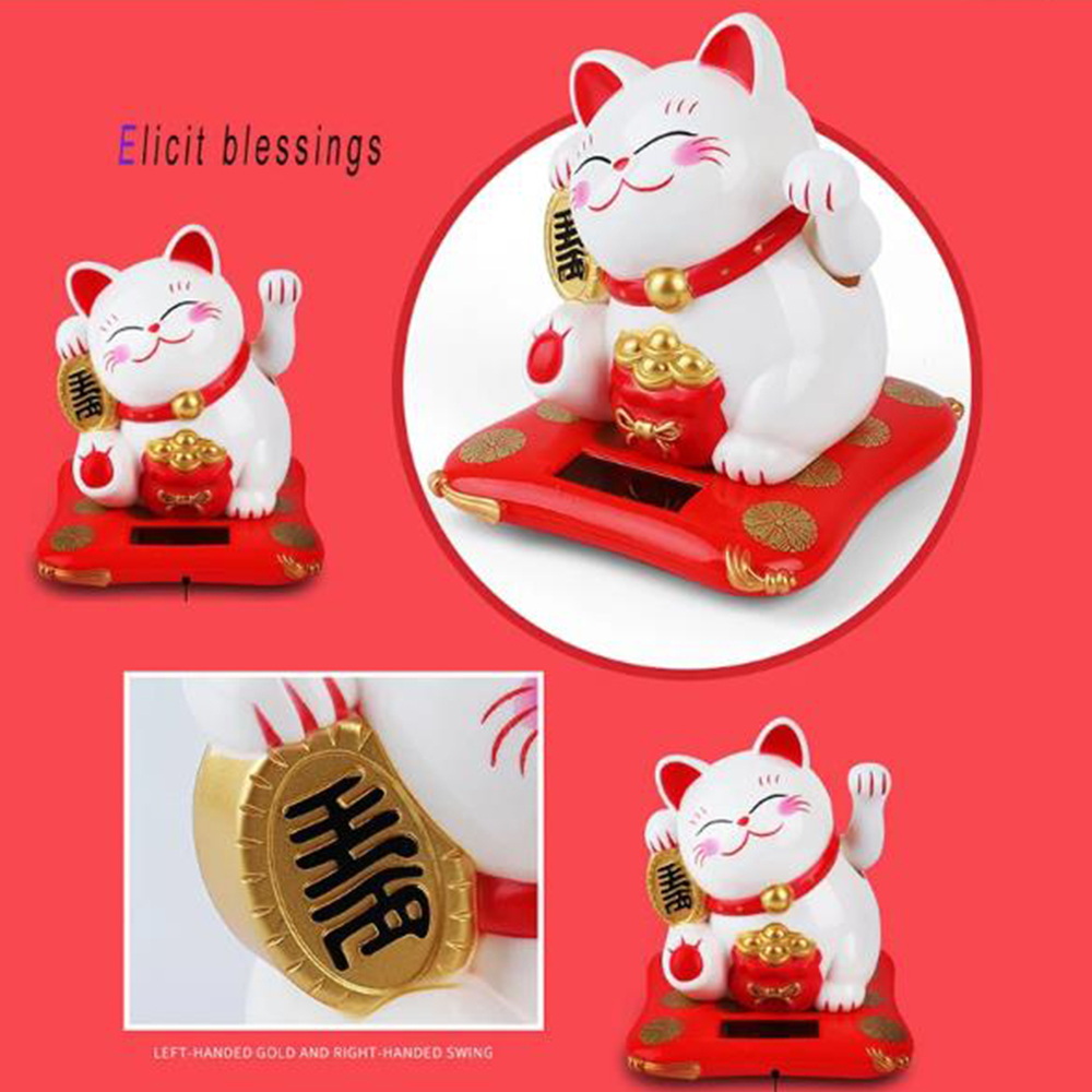 Wealth Waving Hand Cat Chinese Lucky Cat Cartoon Ornament Cute Waving ...