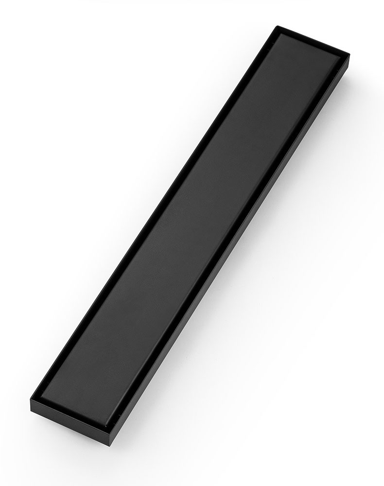 8cm Hidden Linear Shower Drain Dark Grey,Modern 304 Stainless Steel ...