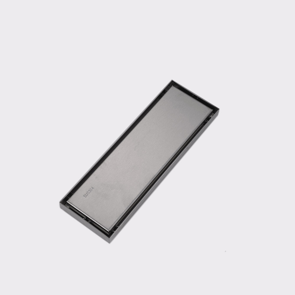 8cm Hidden Linear Shower Drain Dark Grey,Modern 304 Stainless Steel ...
