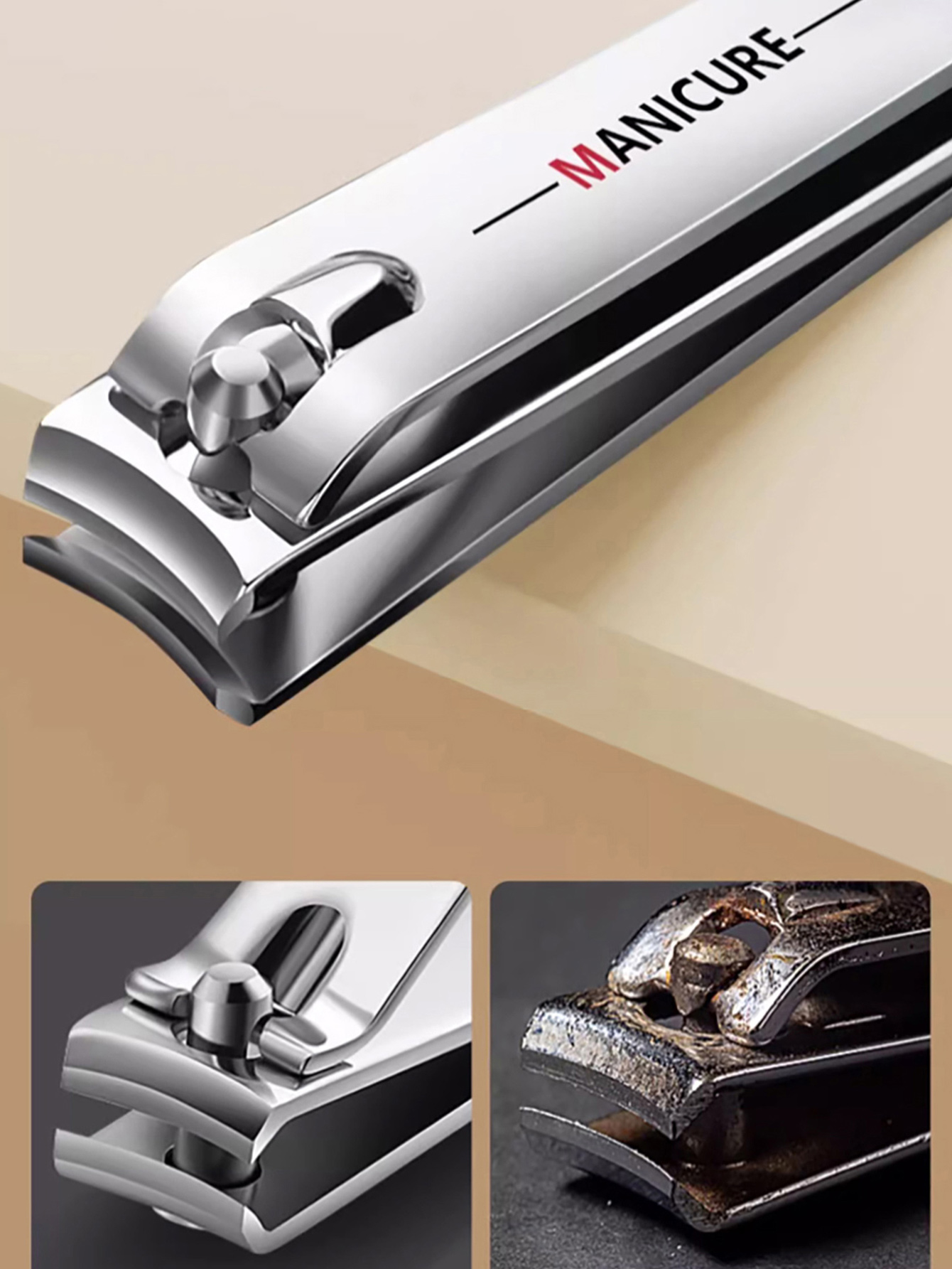 3 Piece Nail Clipper Set, Nail Clipper Set, Home Nail Scissors ...