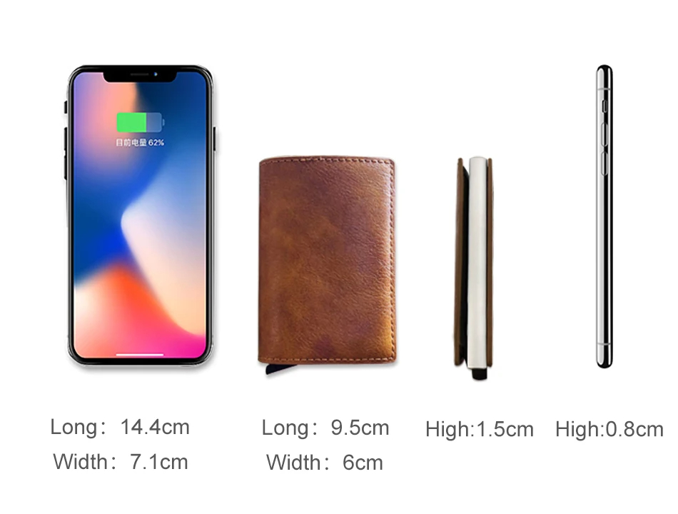 ANTI Rfid Credit Card Holder Men Wallets Bank Cardholder Case Small ...