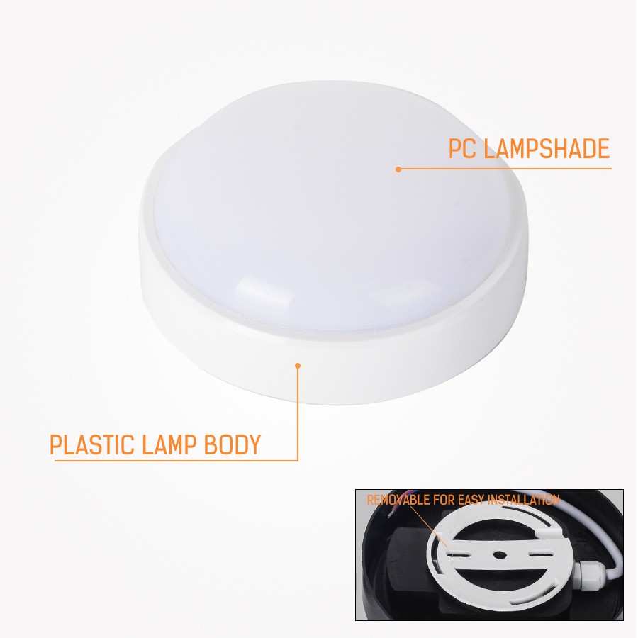 Led Ceiling Light Round Waterproof Moisture-Proof Bathroom Essential ...