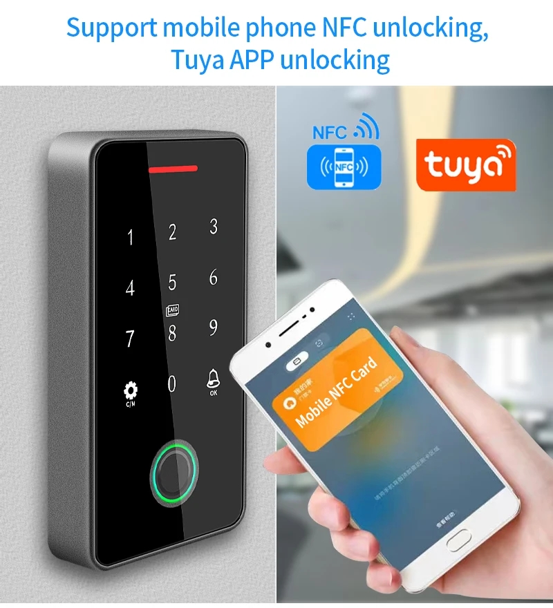 Outdoor IP67 Waterproof RFID 13.56MHz Biometrics Fingerprint Access ...