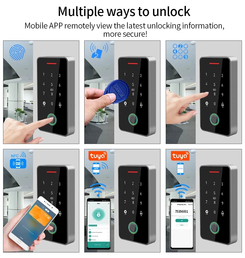 Outdoor IP67 Waterproof RFID 13.56MHz Biometrics Fingerprint Access ...