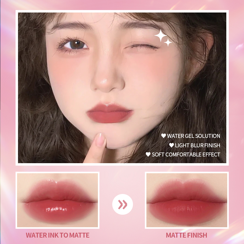 KIMUSE Water Tint Lip Glaze Waterproof Long Lasting Matte Liquid Lip ...