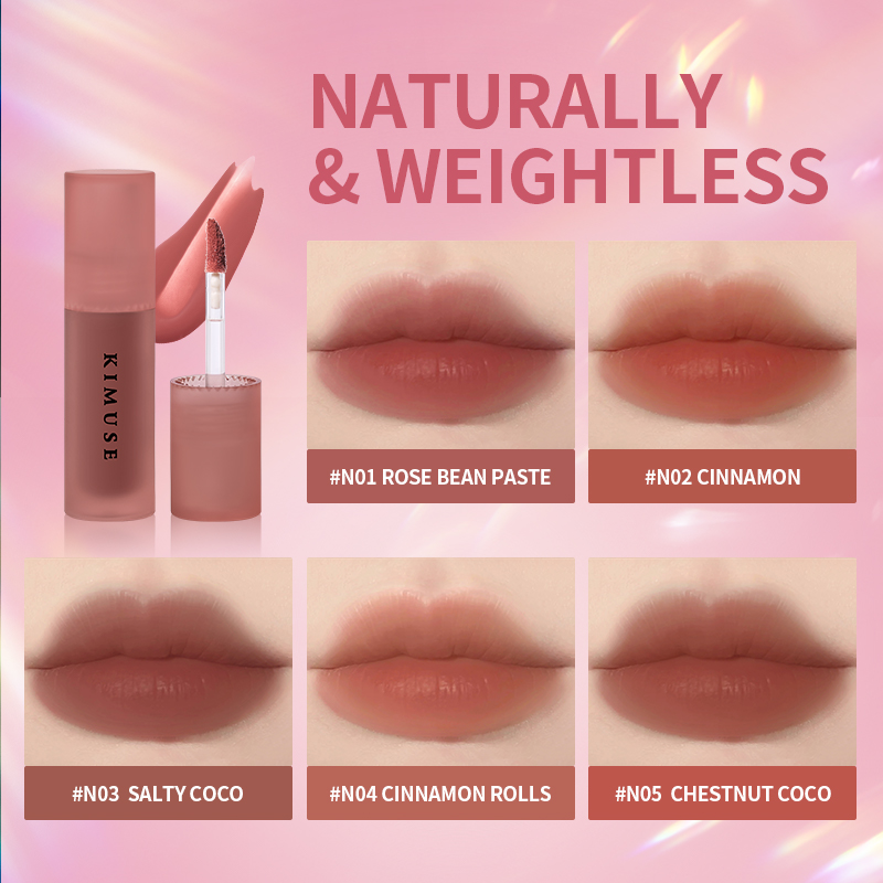 KIMUSE Water Tint Lip Glaze Waterproof Long Lasting Matte Liquid Lip ...