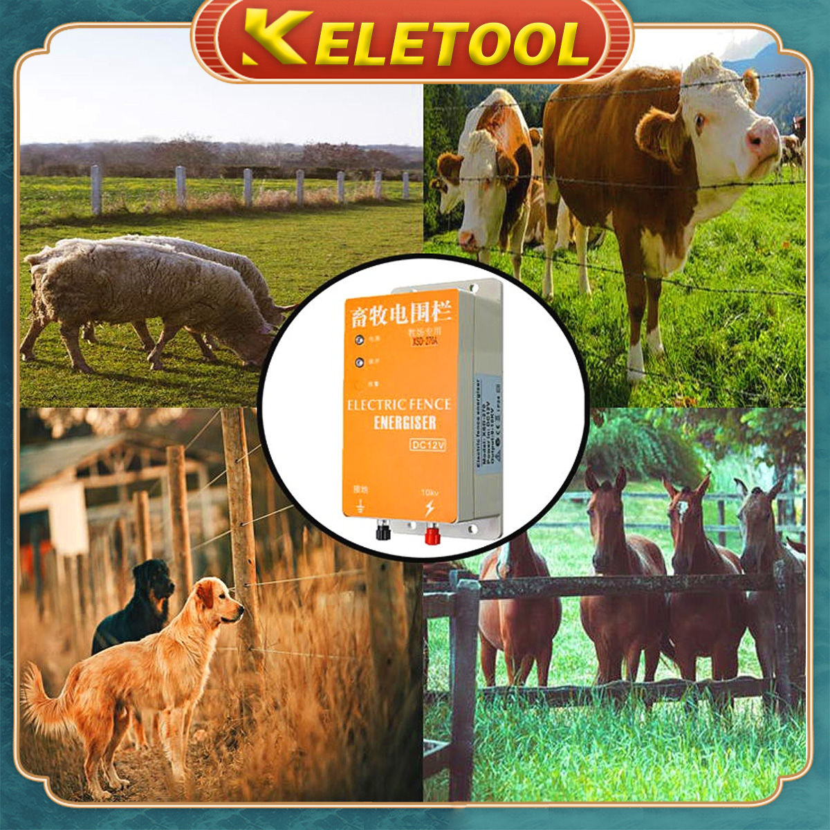 electric fence Pagar Elektrik Kebun Electri Fence 220V 20KM Solar Fence ...