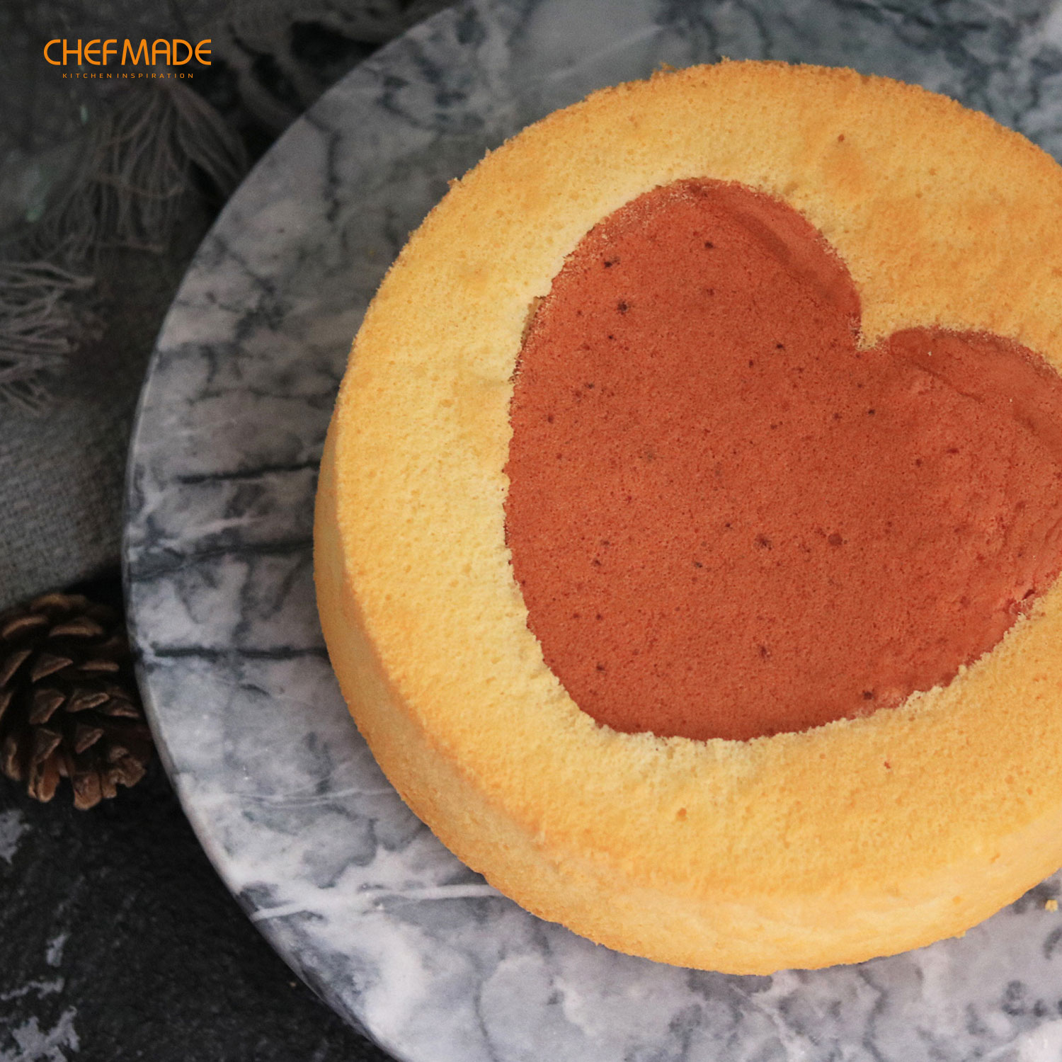 CHEFMADE 6/8 Inch Round Cake Pan Champagne Gold Cake Mould Removable ...