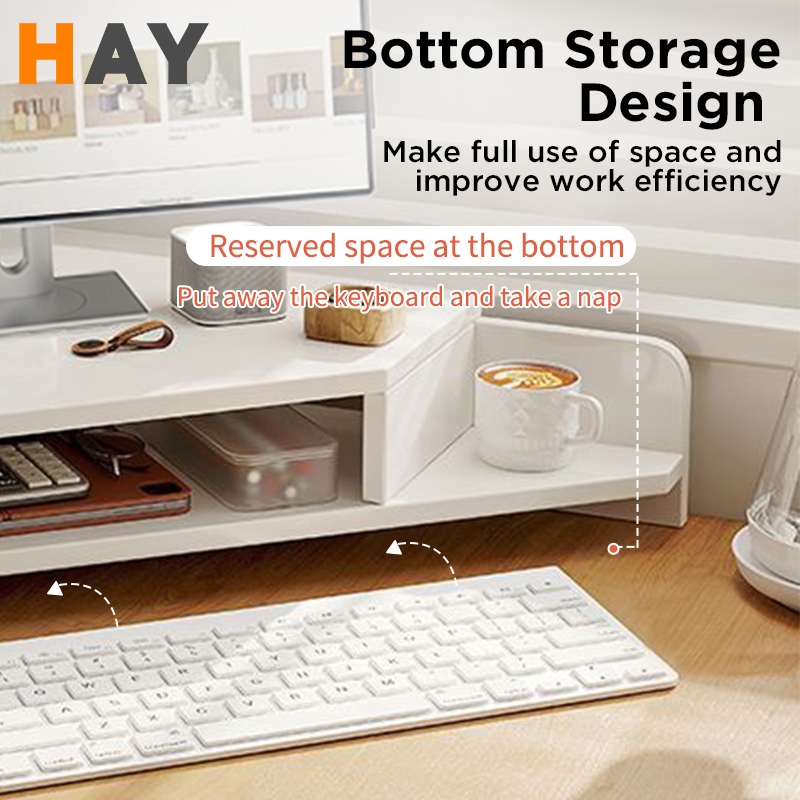 Monitor Stand 1/2 Tier Computer Monitor Screen Shelf Computer Rack ...