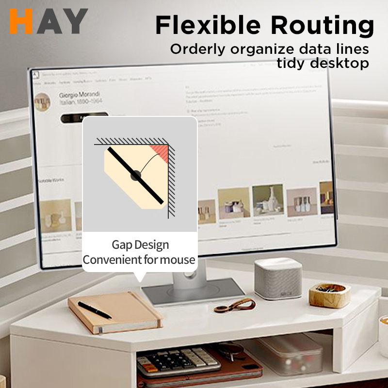 Monitor Stand 1/2 Tier Computer Monitor Screen Shelf Computer Rack ...