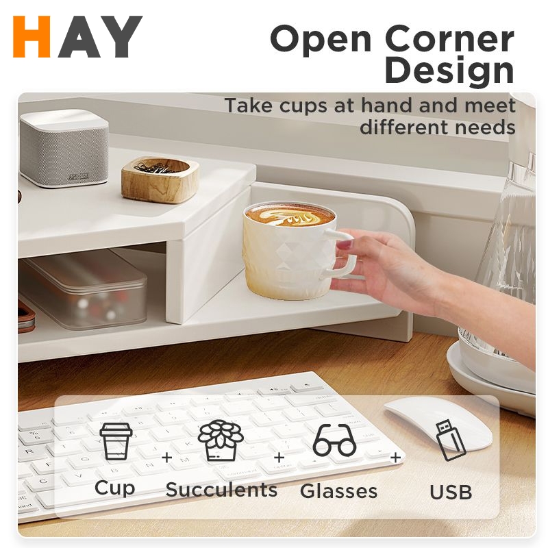 Monitor Stand 1/2 Tier Computer Monitor Screen Shelf Computer Rack ...