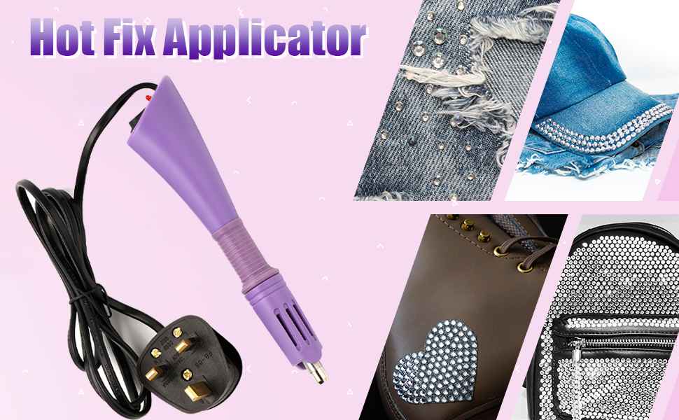 Hotfix Rhinestone Applicator Set Iron-on Wand Heat-fix Tool Gun Hot Fix ...